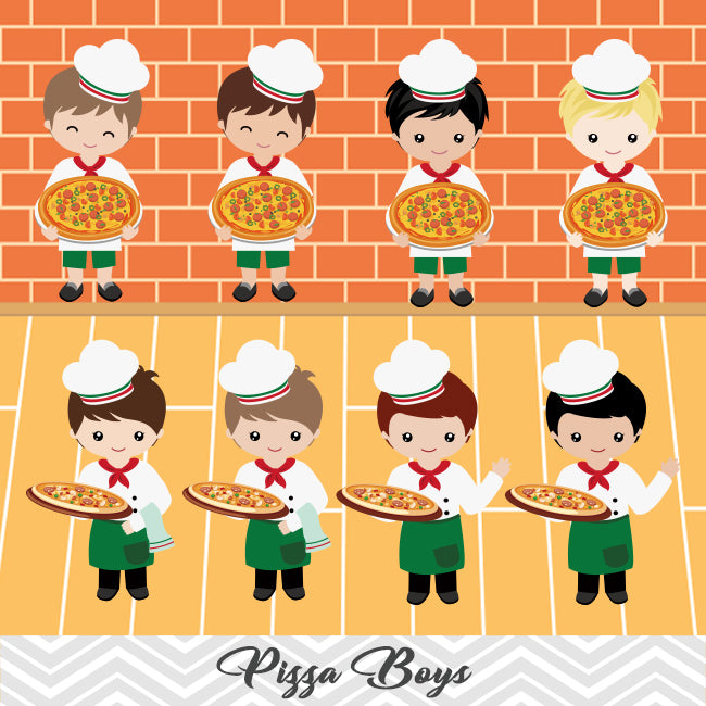Little Girl Chef Clipart