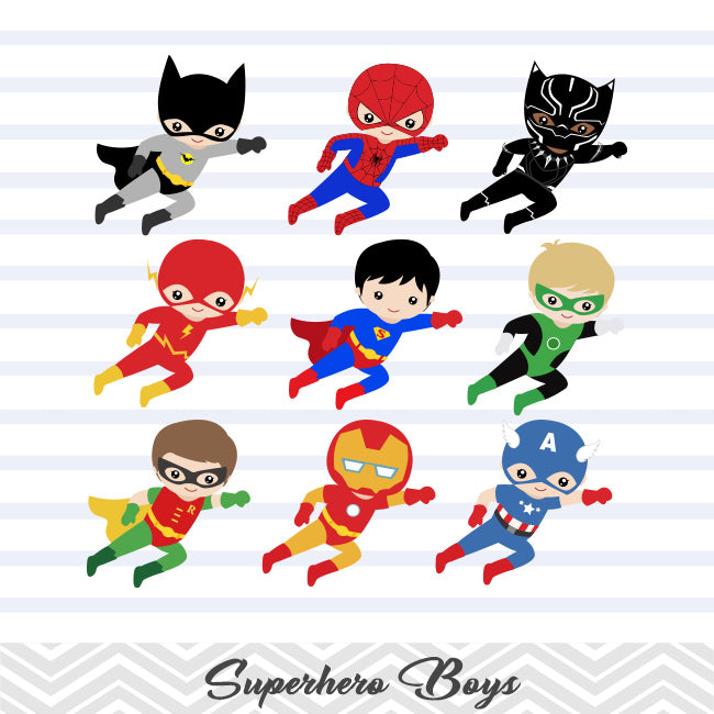 Superhero Kid Clipart