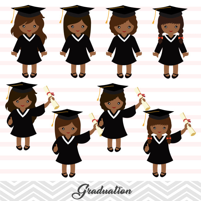 African American Graduation Girls Clip Art, Girls Graduate – Tracy ...