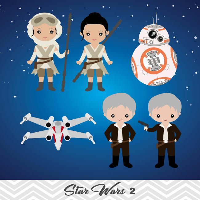 NEW Star Wars Digital Clip Art, Star Wars Party Clipart, 00227 – Tracy ...
