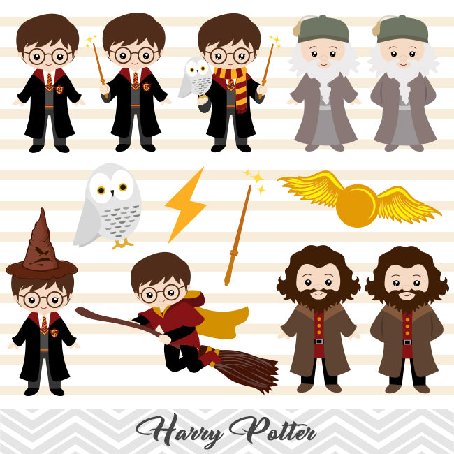 Harry Potter Digital Clipart, Harry Potter Clip Art – Tracy Digital Design