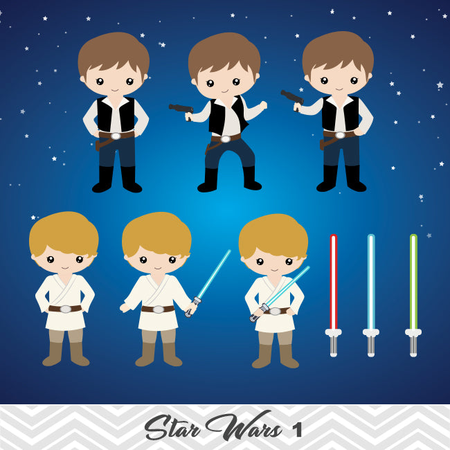 Star Wars Digital Clip Art, Star Wars Party Clipart, 00178 – Tracy ...