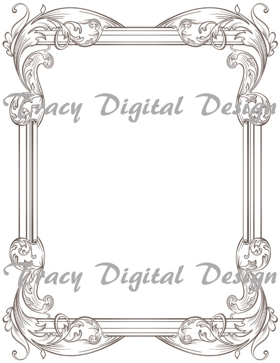 Silver Border Clip Art