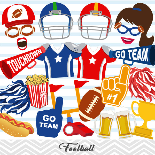 Football Photo Booth Props, Football Game Photo Booth Props – Tracy ...